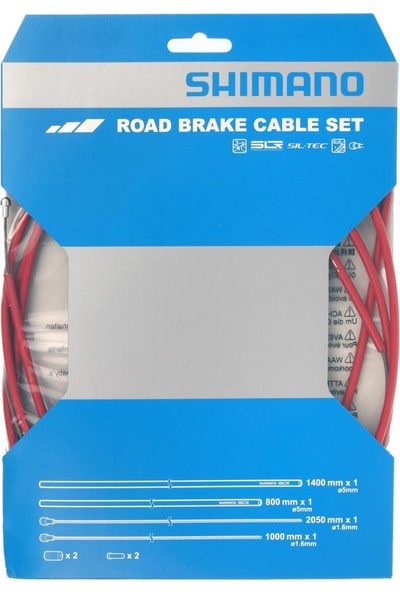 Shımano Ptfe Yol Fren Kablo SETI(Y80098014) Kırmızı Shımano Ptfe Yol Fren Kablo SETI(Y80098014) Kırmızı