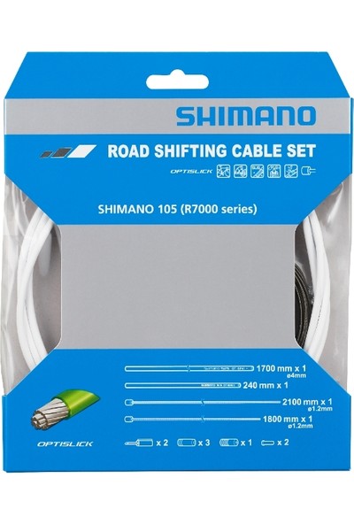 Shimano OT-RS900 (105 R7000 Seri) Optıslıck Yol Vites Kablo Seti Beyaz (Y8ZG98100) Shimano OT-RS900 (105 R7000 Seri) Optıslıck Yol Vites Kablo Seti Beyaz (Y8ZG98100)