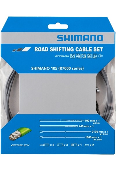 Shimano OT-RS900 (105 R7000 Seri) Optıslıck Yol Vites Kablo Seti Gri (Y8ZG98120) Shimano OT-RS900 (105 R7000 Seri) Optıslıck Yol Vites Kablo Seti Gri (Y8ZG98120)
