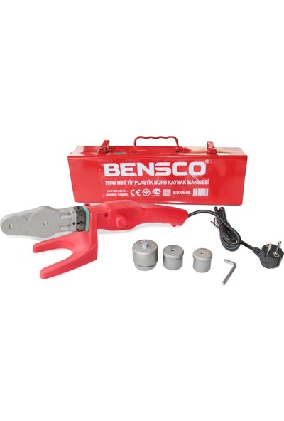 Bensco BSKM09 750W Mini Tip Plastik Boru Kaynak Makinesi Bensco BSKM09 750W Mini Tip Plastik Boru Kaynak Makinesi