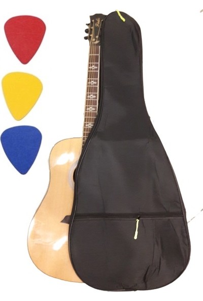 Pongee Akustik Gitar Kılıfı Su Geçirmez Tafeta Kumaştan + 3 Adet Pena