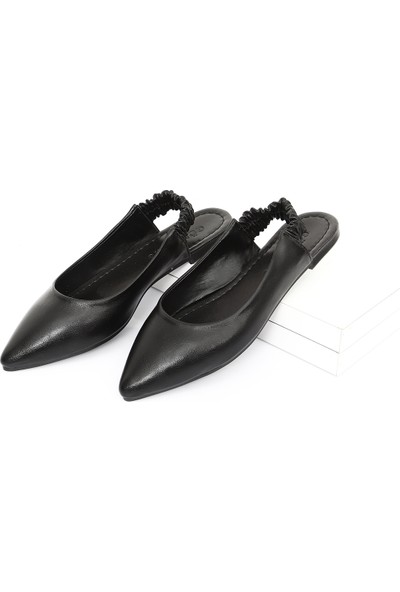 Gönderi(R) Gön Sivri Burun Düz Taban Lastikli Kadın Babet 39205