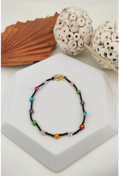 Cocopelli Concept El Yapımı Otantik Miyuki Boncuk Örgü Çiçek Halhal