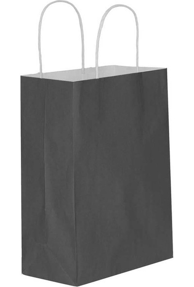 Eposet Siyah Kağıt Alışveriş Çantası (31X12X41 cm ) 50 Adet