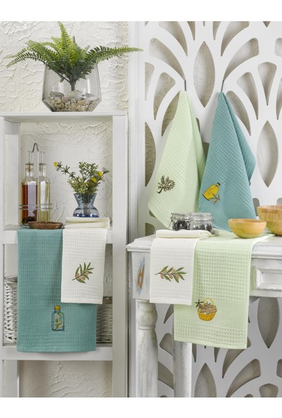 Şilay Home Şilay 6'lı Mutfak Kurulama Bezi Mint Seti 45X60 Şilay Home Şilay 6'lı Mutfak Kurulama Bezi Mint Seti 45X60
