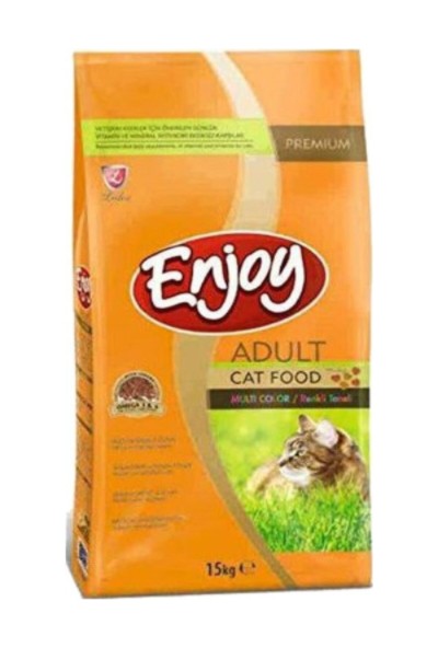Enjoy Multicolor Renkli Gurme Kedi Maması 15 kg