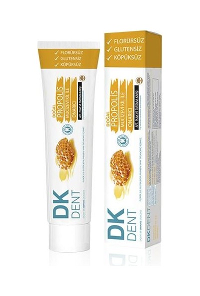 DKDENT Propolis Florürsüz Doğal Diş Macunu 100 ml DKDENT Propolis Florürsüz Doğal Diş Macunu 100 ml