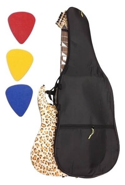 Pongee Elektro Gitar Kılıfı Su Geçirmez Tafeta Kumaştan + 3 Adet Pena