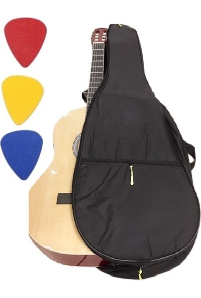 Pongee Klasik Gitar Kılıfı Su Geçirmez Tafeta Kumaştan + 3 Adet Pena Pongee Klasik Gitar Kılıfı Su Geçirmez Tafeta Kumaştan + 3 Adet Pena