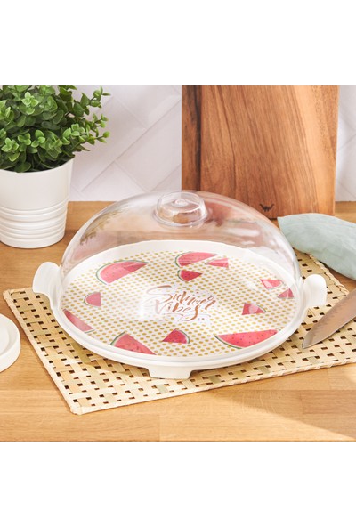 Karaca Summer Vibes Büyük Kek Fanus