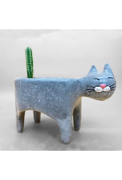 Mowa Sevimli Kedi Saksı