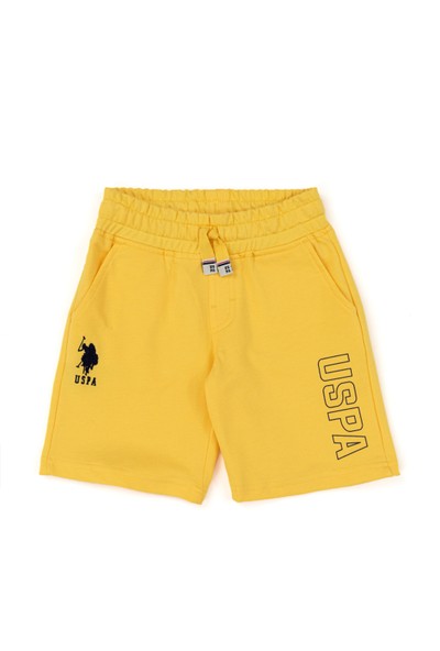 U.S. Polo Assn. Erkek Çocuk Açık Sarı Örme Şort U.S. Polo Assn. Erkek Çocuk Açık Sarı Örme Şort