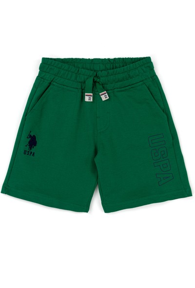 U.S. Polo Assn. Erkek Çocuk Yeşil Örme Şort 50248948-VR054