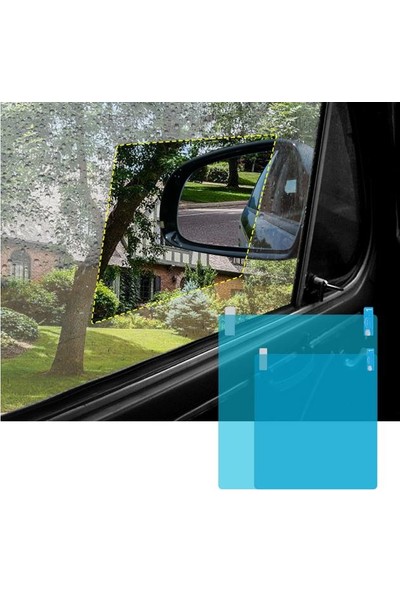 Mastercar Yeni Stil Oto Yağmur Geçirmez Araba Dikiz Aynası ve Yan Pencere Anti-Sis Kaydırıcı Film Mastercar Yeni Stil Oto Yağmur Geçirmez Araba Dikiz Aynası ve Yan Pencere Anti-Sis Kaydırıcı Film