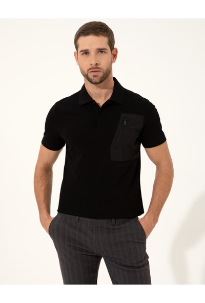 Pierre Cardin Siyah Slim Fit T-Shirt 50249823-VR046