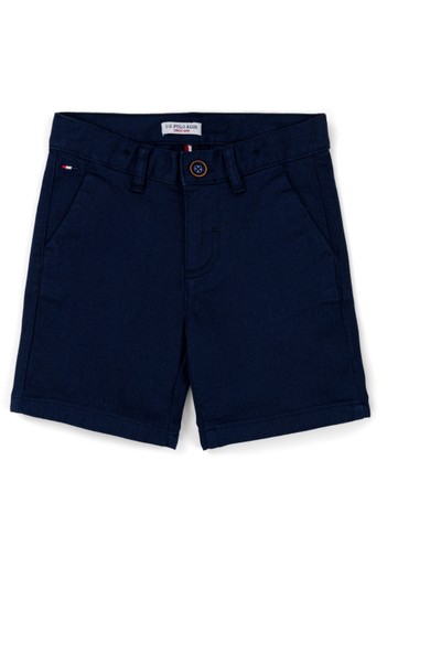 U.S. Polo Assn. Lacivert Dokuma Bermuda Kapri 50254445-VR033 U.S. Polo Assn. Lacivert Dokuma Bermuda Kapri 50254445-VR033