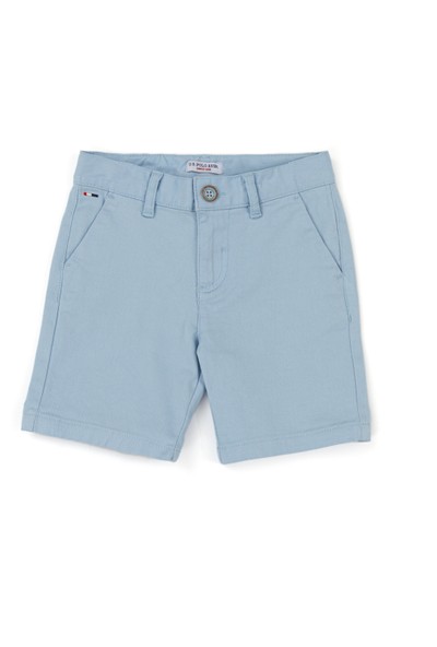 U.S. Polo Assn. Erkek Çocuk Açık Mavi Dokuma Bermuda Capri U.S. Polo Assn. Erkek Çocuk Açık Mavi Dokuma Bermuda Capri