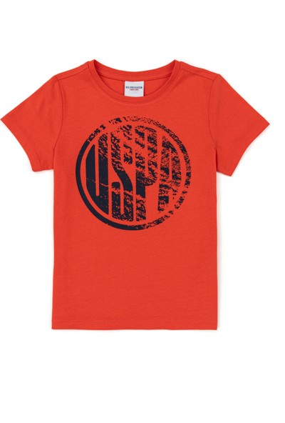 U.S. Polo Assn. Erkek Çocuk Rısk Red T Shirt