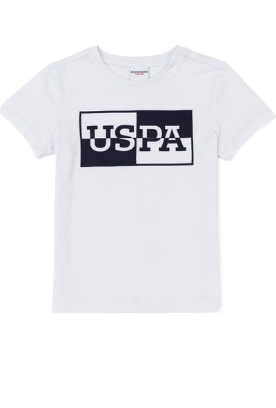 U.S. Polo Assn. Erkek Çocuk Beyaz T Shirt Basic
