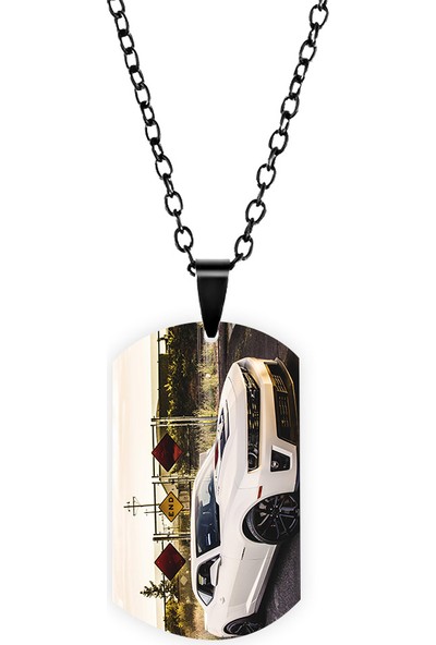 Rowalsi Camaro Baskılı Siyah Künye