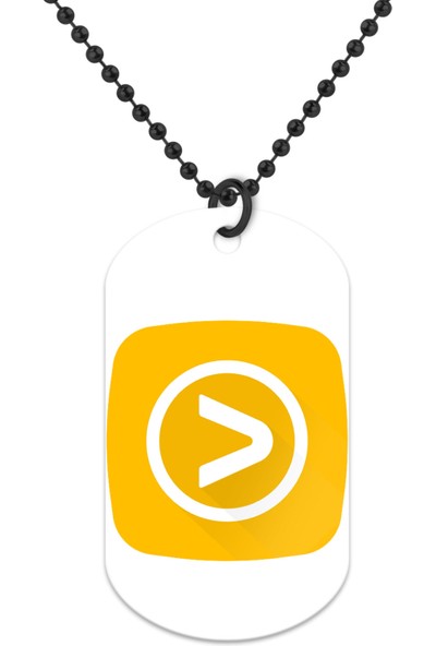 Rowalsi Viu Tv Logo Baskılı Siyah Zincirli Künye/Kolye Rowalsi Viu Tv Logo Baskılı Siyah Zincirli Künye/Kolye