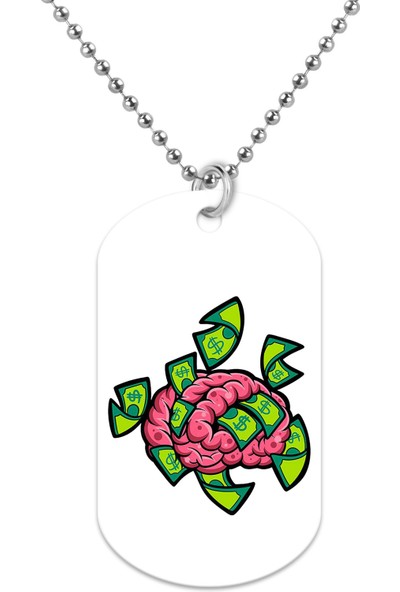 Rowalsi Beyinde-Para Baskılı Gümüş Zincirli Künye/kolye YTKTRD1318 Rowalsi Beyinde-Para Baskılı Gümüş Zincirli Künye/kolye YTKTRD1318