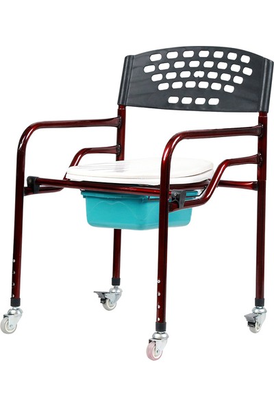My Med Katlanır Tekerlekli Klozet Yükseltici Komot Hasta Tuvalet Sandalyesi My Med Katlanır Tekerlekli Klozet Yükseltici Komot Hasta Tuvalet Sandalyesi