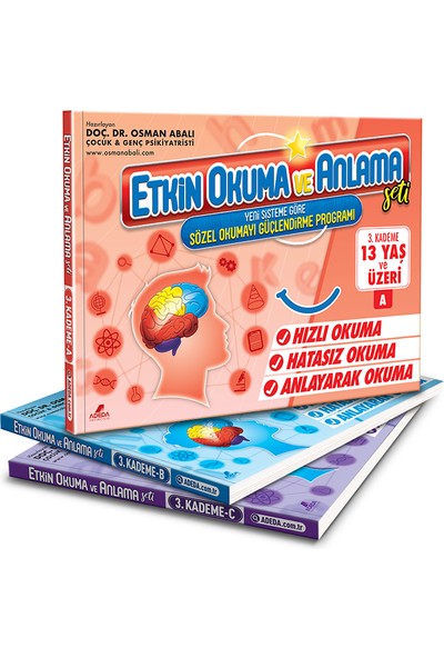 Etkin Okuma ve Anlama Seti 3. Kademe 13 Yaş ve Üzeri