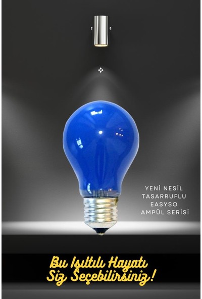 Easyso 15W Gece Lambası Mavi Renk Ultra Vizyon Görüş Mesafesi Easyso 15W Gece Lambası Mavi Renk Ultra Vizyon Görüş Mesafesi