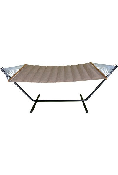 Keyif Sepeti Dolgulu Kumaş Hamak Çift Kişilik Set Metal Ayaklı Keyif Sepeti Dolgulu Kumaş Hamak Çift Kişilik Set Metal Ayaklı
