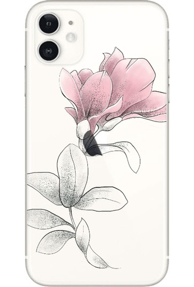 Spl Dizayn Apple iPhone 11 Çiçek Tasarım Kılıf