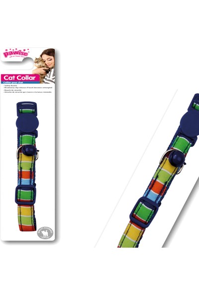 Mavi Şeritli Kedi Boyun Taşması