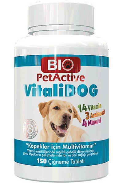Vitalidog Köpekleri Için Vitamin 150 Vitalidog Köpekleri Için Vitamin 150