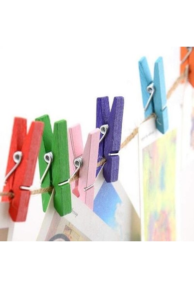 Renkli Mini Ahşap Mandal- Renkli Mini Ahşap Mandal-