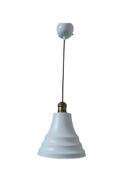 Dylight Retro Metal Eskitme Duylu Beyaz Içi Beyaz Tekli Sarkıt Avize Çap.27 cm Dylight Retro Metal Eskitme Duylu Beyaz Içi Beyaz Tekli Sarkıt Avize Çap.27 cm