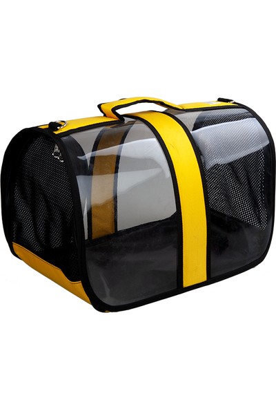 Kedi Kopek Şeffaf Flybg Taşıma Sari 44X25X26 cm Kedi Kopek Şeffaf Flybg Taşıma Sari 44X25X26 cm
