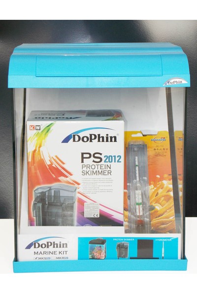 Dophin Deniz Akvaryum Kit-Düz-Mavi 32X30X36 Dophin Deniz Akvaryum Kit-Düz-Mavi 32X30X36