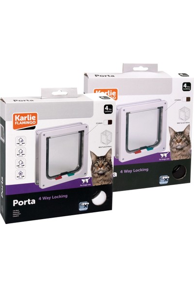 Karlıe 4yön Kilitli Kedi KAP.23,5X25,2CM K.rengi