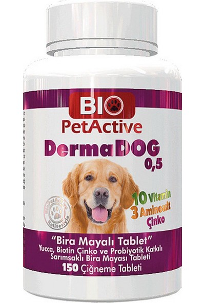 Dermadog 0,5 - 150 Çiğneme Tableti Dermadog 0,5 - 150 Çiğneme Tableti