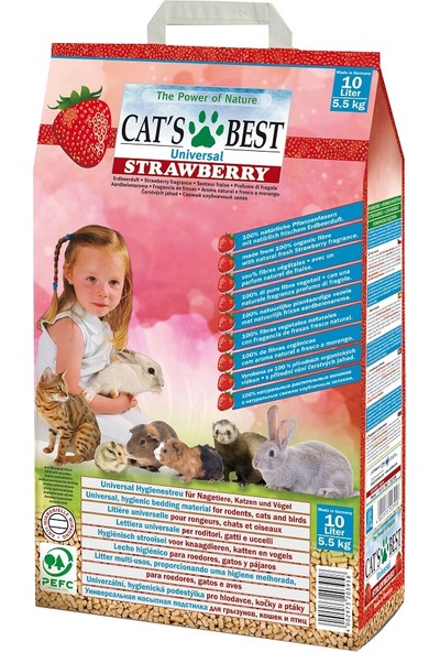 Cats Best Universal Çilekli 10 Lt (5.50 Kg) Cats Best Universal Çilekli 10 Lt (5.50 Kg)