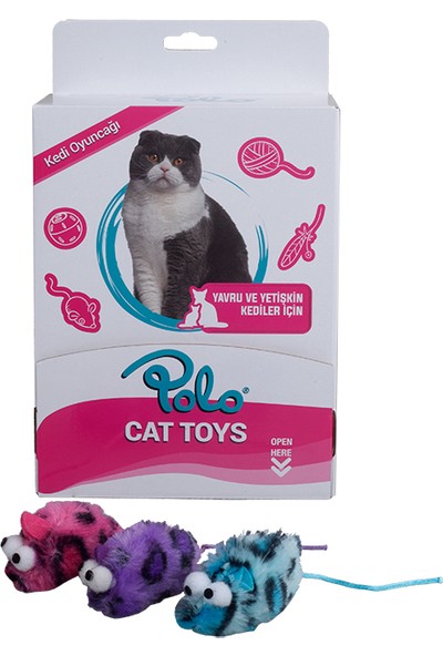 Polo Kedi Oyuncağı 6cm CT12065 (30LU)