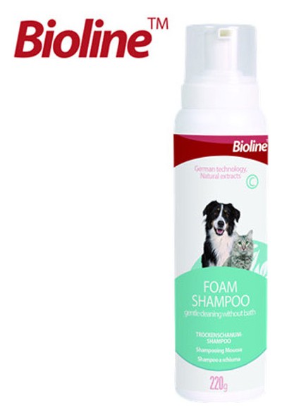 Bioline Kedi ve Köpek Köpük Şampuan 220 gr