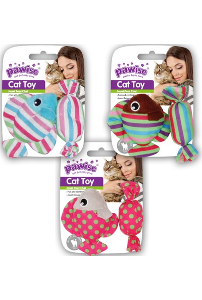 Pawise Şeker - Balık Kedi Oyuncağı