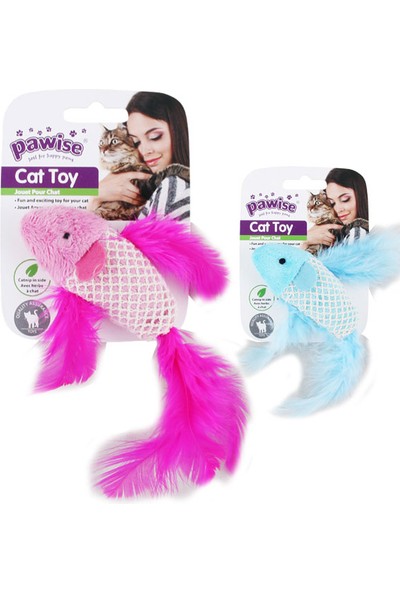 Pawise Catnipli Peluş Balık Kedi Oyuncağı 9 cm
