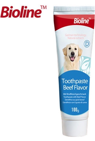 Bioline Köpekler Için Biftek Aromalı Diş Macunu 100 gr Bioline Köpekler Için Biftek Aromalı Diş Macunu 100 gr