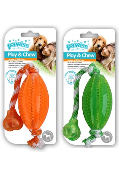 Pawise Kemirme Oyuncağı Ipli Rugby Topu 40 cm Pawise Kemirme Oyuncağı Ipli Rugby Topu 40 cm