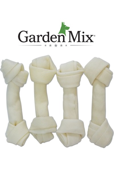 Gardenmıx Beyaz Düğümlü Derı Kemık 5-5,5' - 4'lü