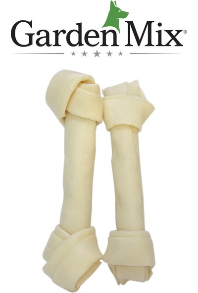 Gardenmıx Beyaz Düğümlü Derı Kemık 7-7,5' - 2'lı