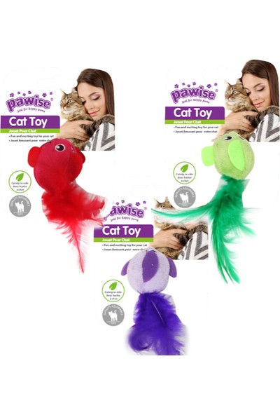 Pawise Catnipli Peluş Kuş Kedi Oyuncağı 12 cm