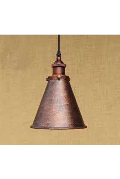 Rsylight Retro Bakır Skitme Rustik Tekli Metal Sarkıt 18CM En 75CM Yükseklik Rsylight Retro Bakır Skitme Rustik Tekli Metal Sarkıt 18CM En 75CM Yükseklik